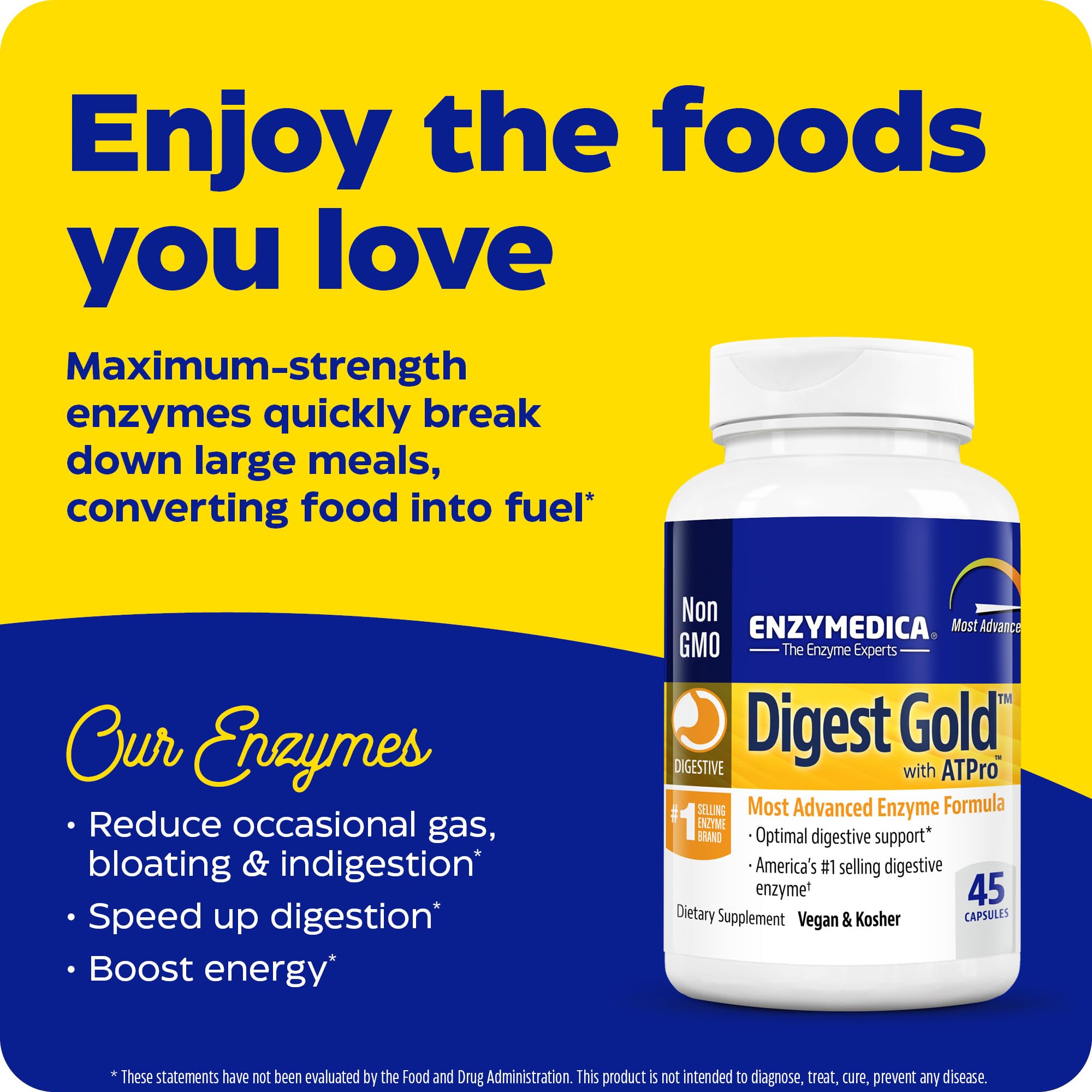 Mua Enzymedica Digest Gold + ATPro, Maximum Strength Digestive Enzymes ...