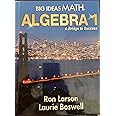 Amazon.com: Big Ideas Math ALGEBRA 1 a Bridge to Success: 9781642088496 ...