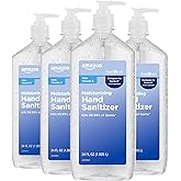 Amazon.com: Amazon Basic Care - Aloe Vera Hand Sanitizer 62%, 12 fl oz ...