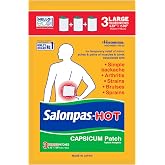 Amazon.com: Salonpas Pain Relieving HOT Capsicum Patch, 3 Count per ...