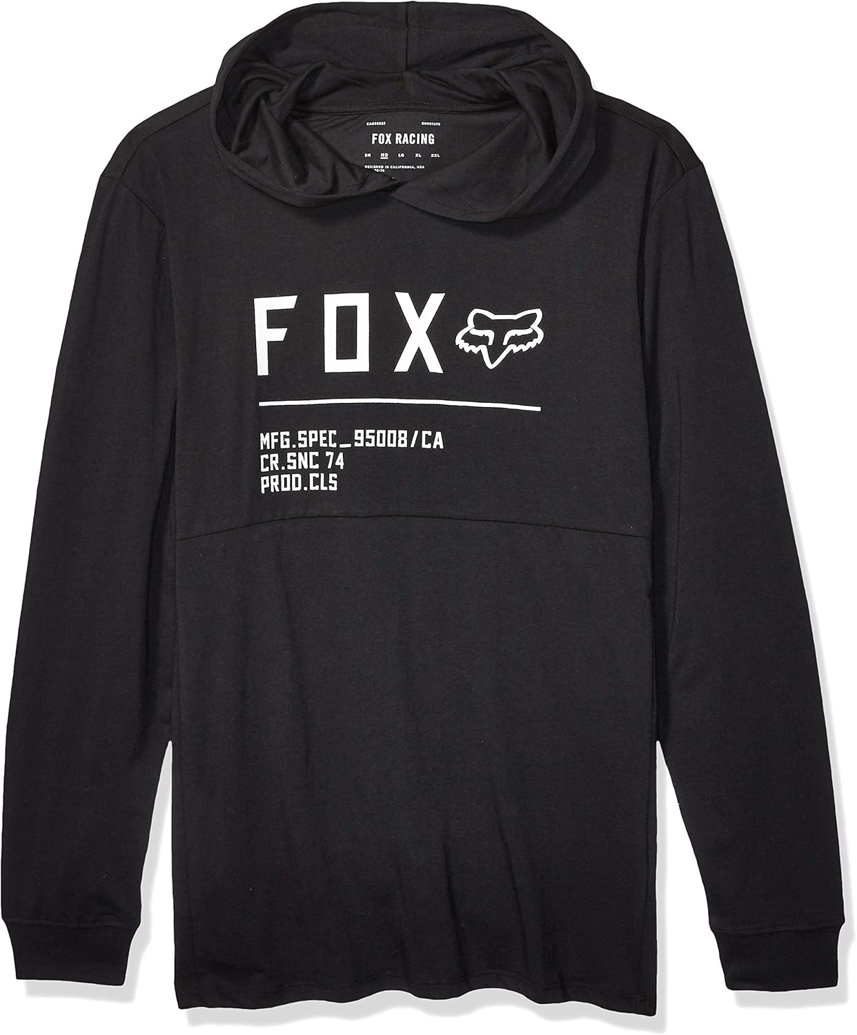 Fox Men's NON STOP HOODED LS KNIT Sweatshirt, Black, S: Amazon.co.uk ...