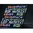 Amazon.com: waveshare 64x64 4096 Pixels RGB Full-Color LED Matrix Panel ...