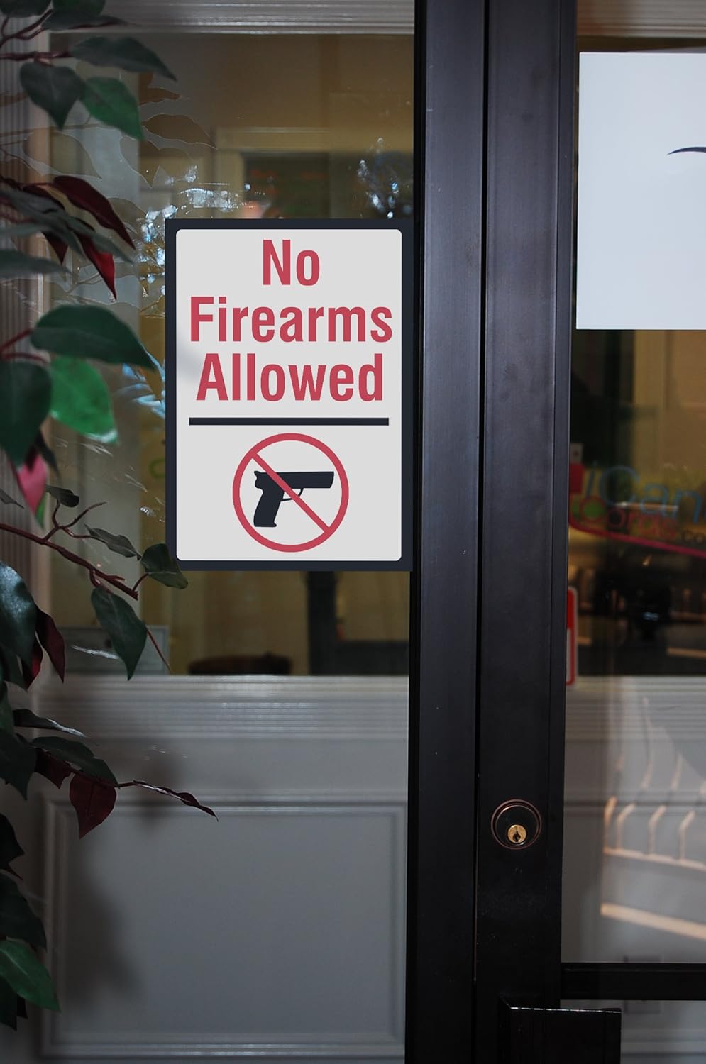 Store Signs & Displays Firearm Safety Plastic Signs No Firearms Allowed ...