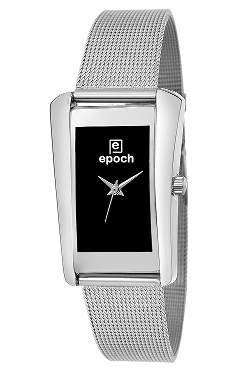 Buy Epoch Analogue Women's Watch (Blue Dial Silver Colored Strap) at ...