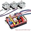 KeeYees Professional 3D Printer CNC Kit with E-Tutorial - CNC Shield Expansion Board V3.0 Board ...