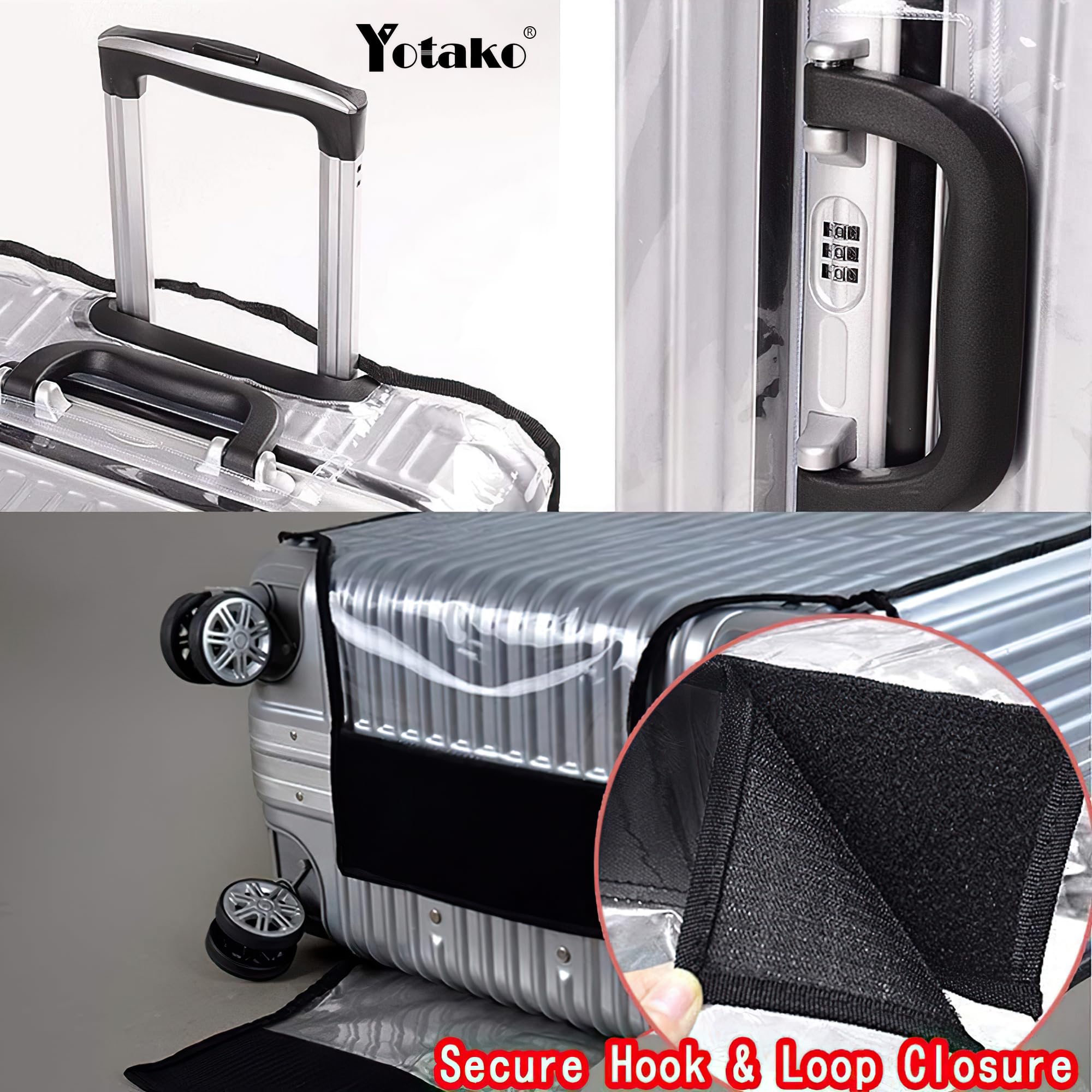 Mua Clear PVC Suitcase Cover Protectors 30 Inch Luggage Cover ...