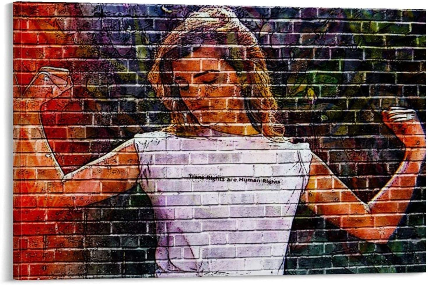 Póster decorativo de Emma Watson, diseño de graffiti de Emma Watson, 30 ...