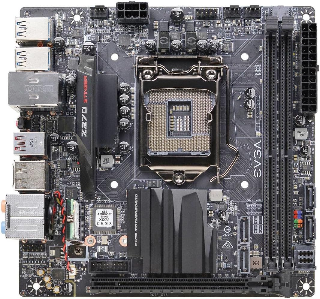 EVGA 111-KS-E272-KR Intel Z270 Stinger Mini ATX Motherboard: Amazon.co ...
