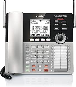 VTech CM18445 4-Line Expandable DECT6.0 Small Business Office Phone ...