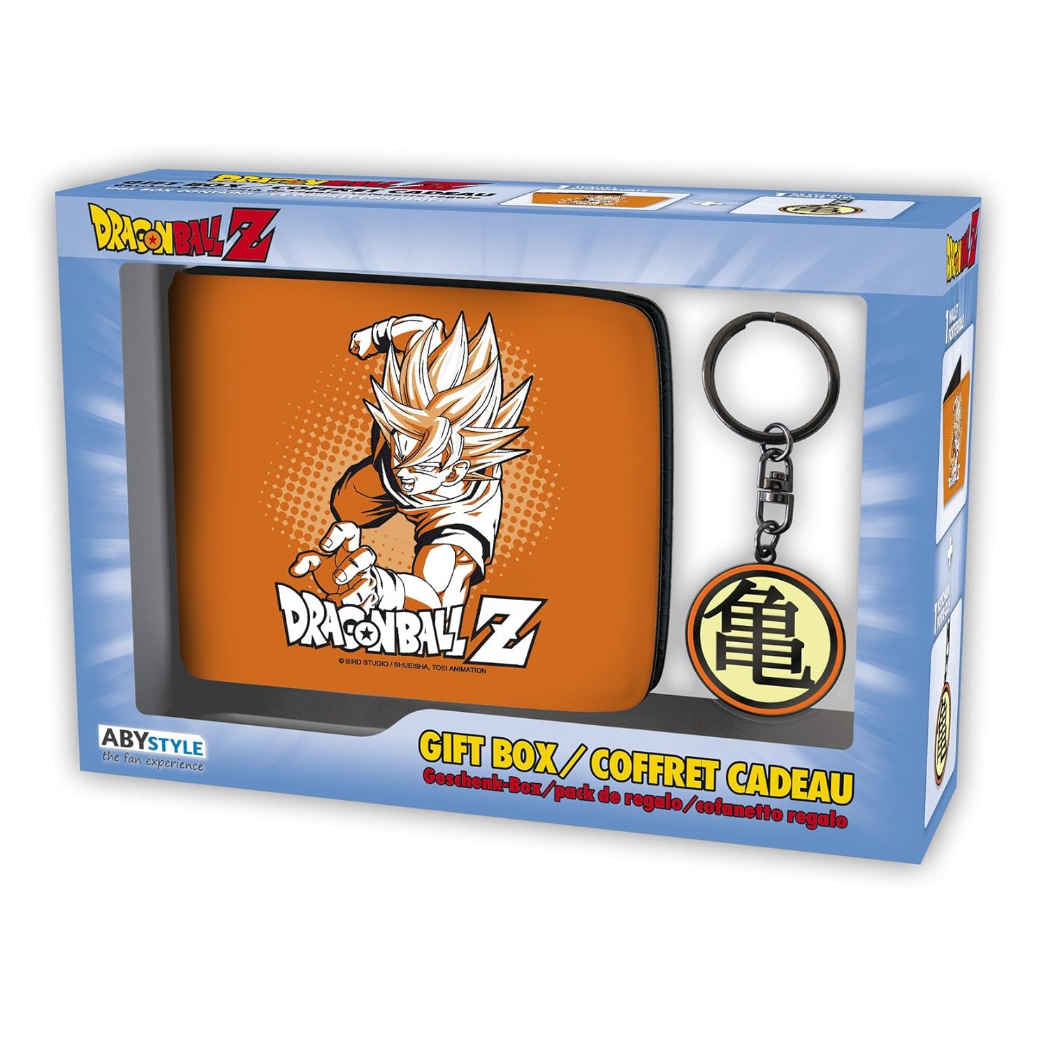 ABYstyle - DRAGON BALL - Gift Box - Wallet + Keyring Goku: Amazon.co.uk ...