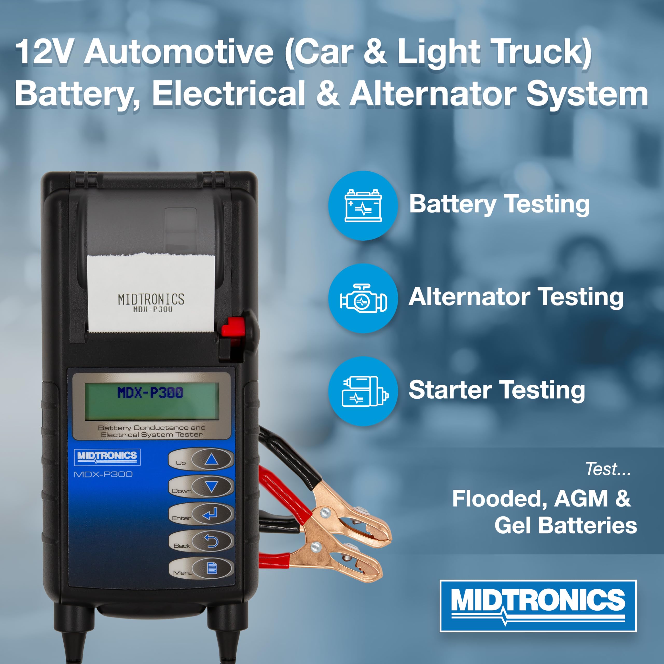 Mua Midtronics MDX-P300: 12V Car & Truck Battery Analyzer with Built-in ...