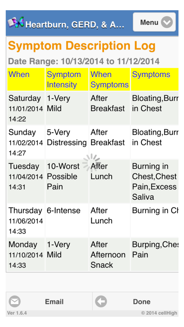 Heartburn, GERD, and Acid Reflux Diary:Amazon.co.uk:Appstore for Android