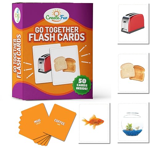 Go Together Flash Cards | 50 Matching Language Development Educational ...