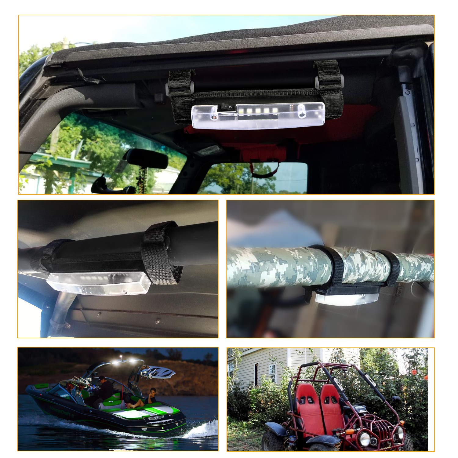 Mua Niking Auto Universal Roll Bar LED Dome Light Utility Interior ...