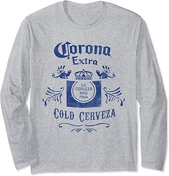 Amazon.com: Corona Extra Vintage Label Long Sleeve T-Shirt: Clothing