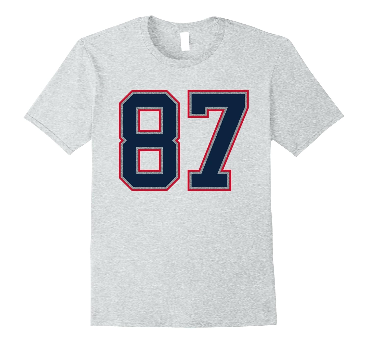 Front And Back Blue Number 87 Football Jersey Style Tshirt-Art – Artvinatee