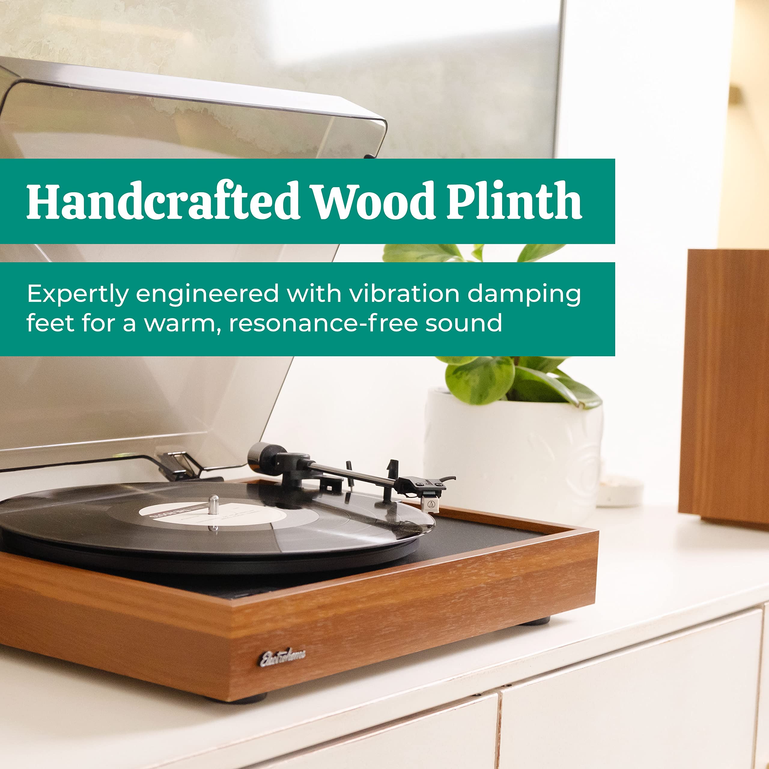 Mua Electrohome Montrose Wireless Vinyl Record Player 2-Speed Belt ...