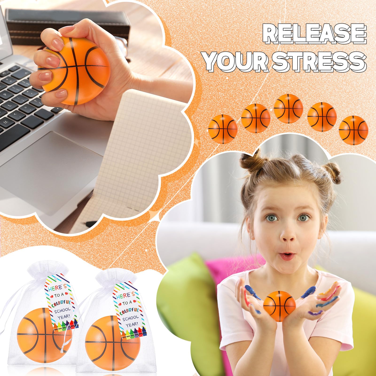 Mua 24 Set Welcome Back to School Stress Balls Toy Classroom Gifts for ...