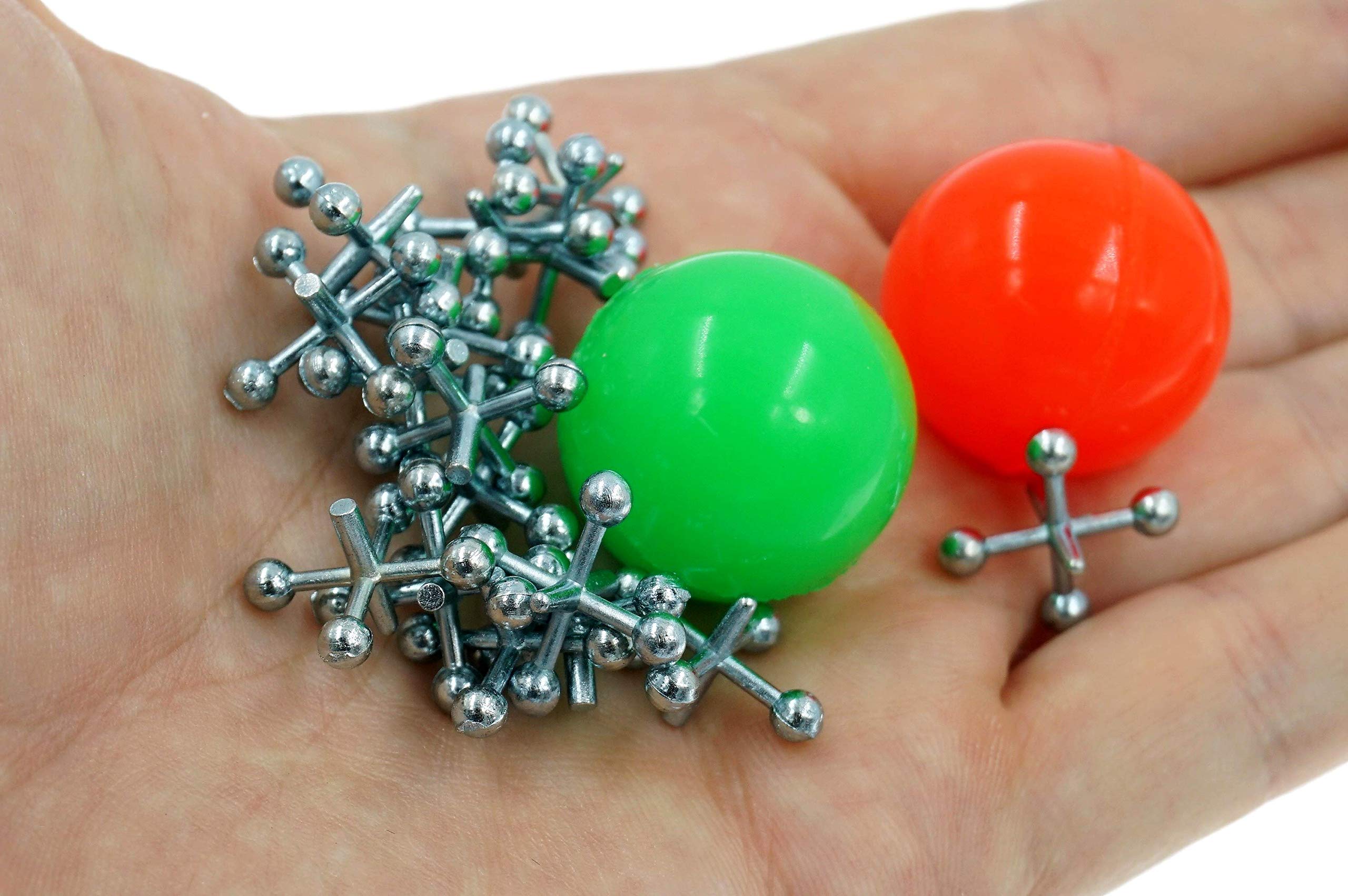 Mua JA-RU Vintage Metal Jacks Game Set/Two Bouncy Balls.(1 Pack) Mini ...