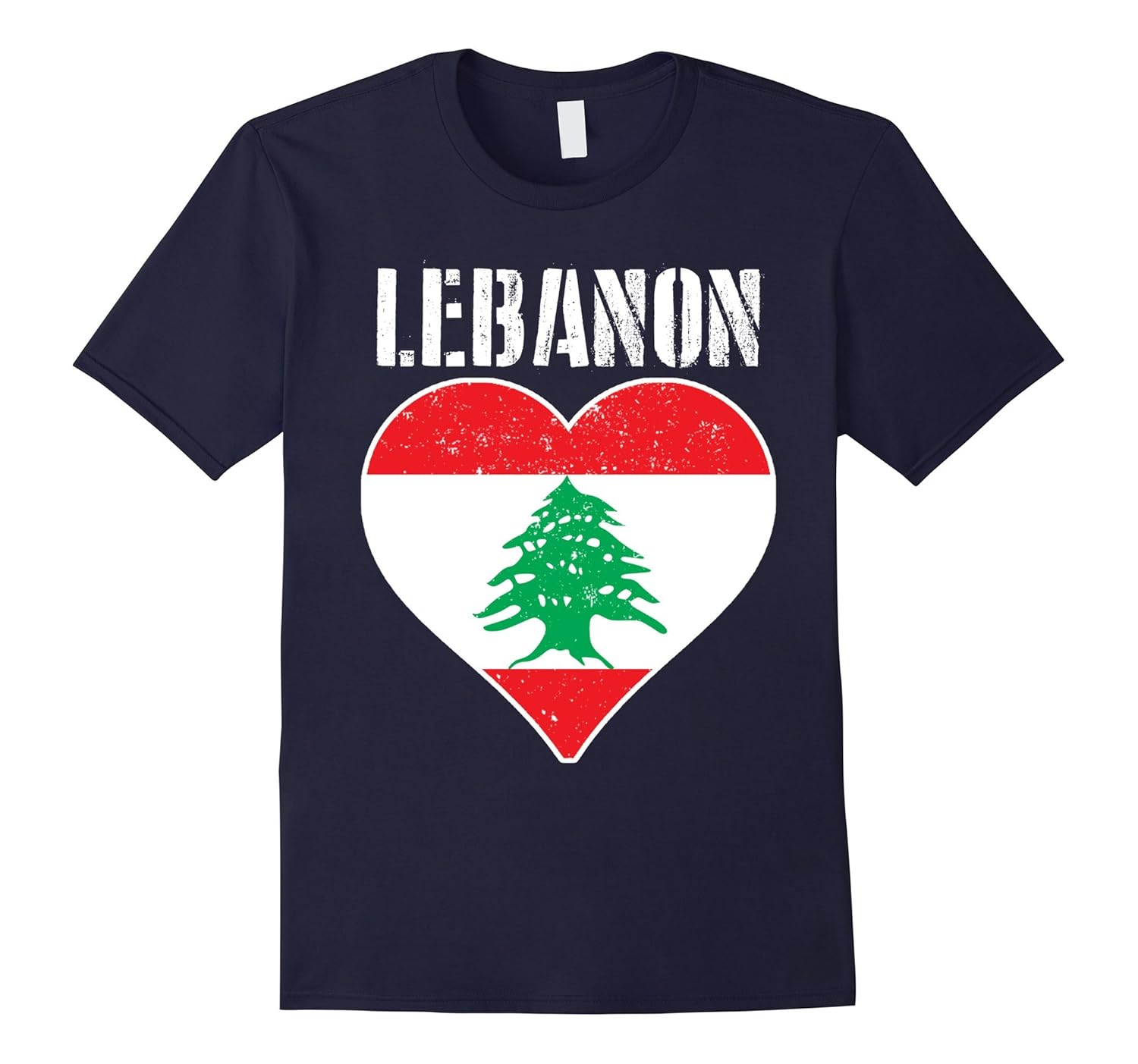 Lebanon Heart Flag T-shirt – I love Lebanon Shirt-4LVS – 4loveshirt