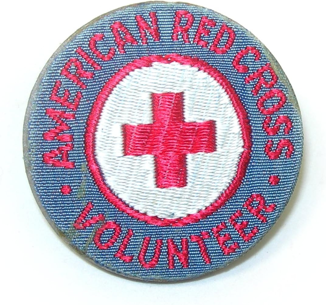 Amazon.com: World War II U.S. Red Cross Volunteer Pinback Button ...