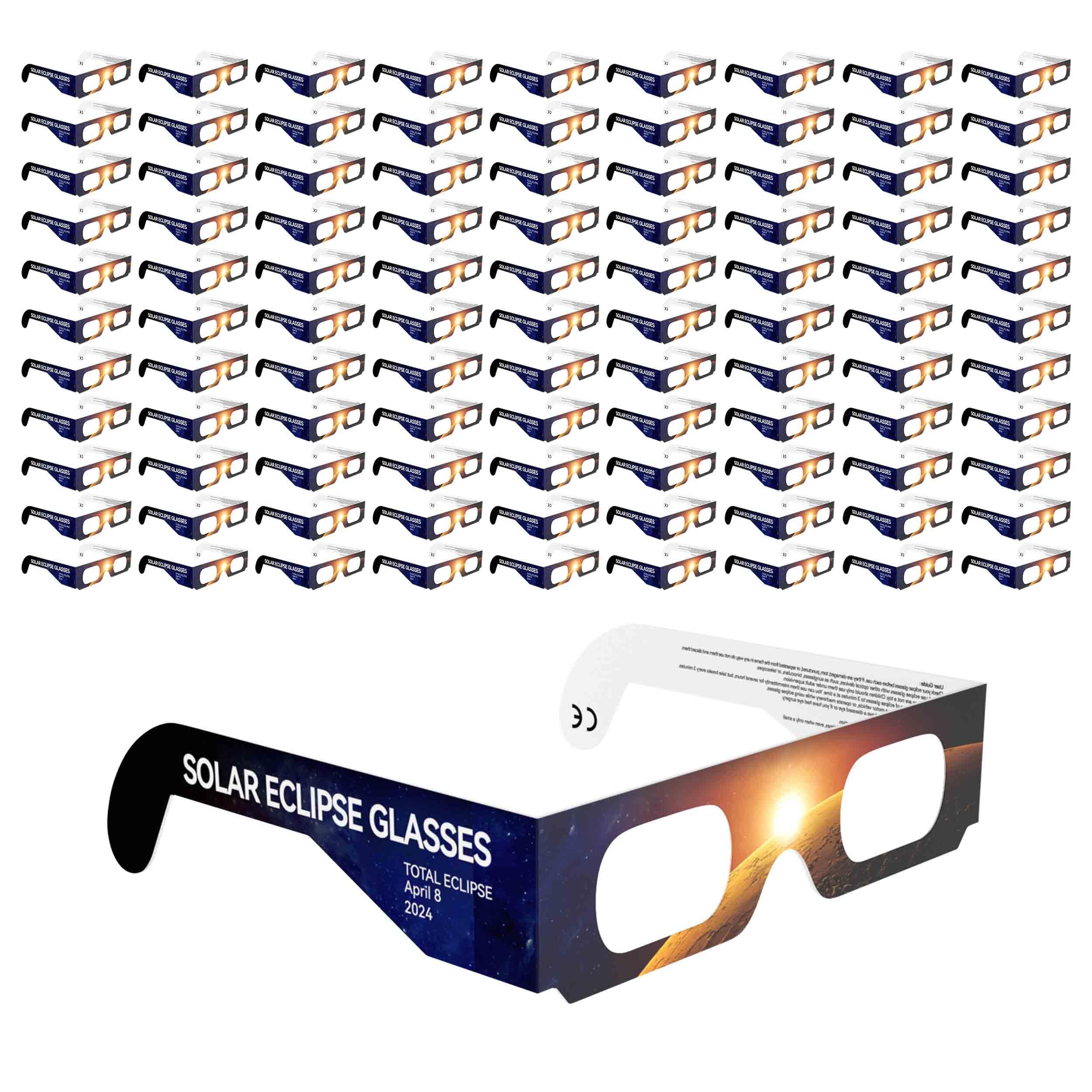 Mua 100 Pack Paper Eclipse Glasses，ISO 12312-2:2015(E) & CE Certified ...