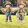 Amazon.com: Fall Thanksgiving Scarecrow Yard Signs Outdoor Decorations ...