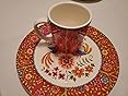 Amazon.com | Bico Red Spring Bird Ceramic Dinner Plates Set of 4, 11 ...