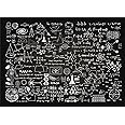 Amazon.com : BELECO 7x5ft Fabric Science Theme Classroom Blackboard ...