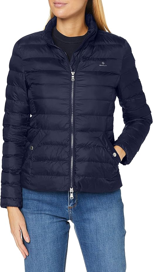 Gant Women's D1. Light Padded Jacket, Evening Blue, S: Amazon.co.uk ...