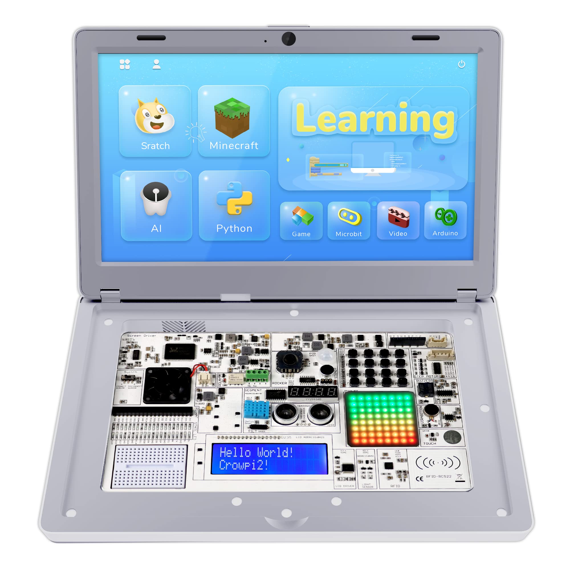 Mua Programming Laptop for Raspberry Pi, for Raspberry Pi 4 Kit, CrowPi2 Programming Laptop ...