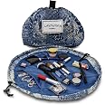 Amazon.com : Lay-n-Go Cosmo Drawstring Cosmetic & Makeup Bag Organizer ...