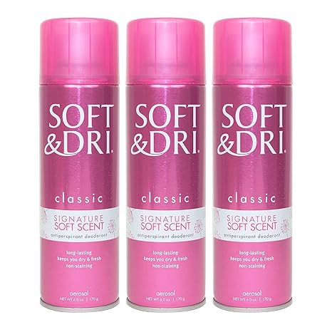 Amazon.com : Soft & Dri, Aerosol, Antiperspirant Deodorant, Signature ...