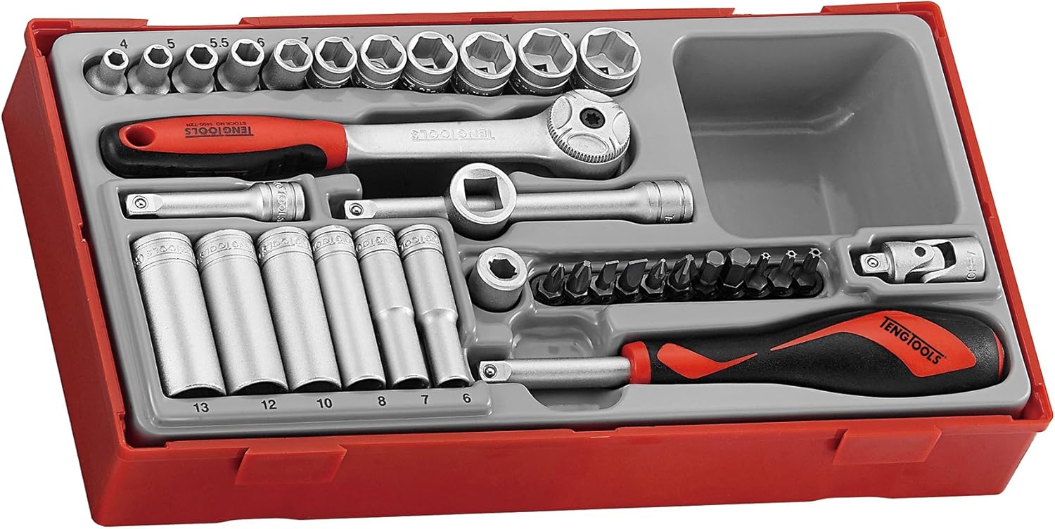 Teng Tt1435 35 Piece Socket Set 4-13mm - 1.4in Square Drive: Amazon.co ...
