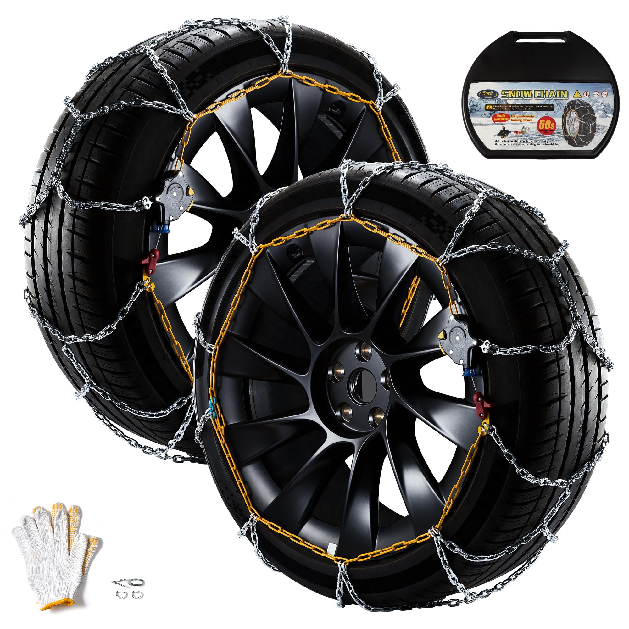 DEDC Tesla MODEL 3 Snow Chains, Snow Tire Chains, Auto Trac Tire ...
