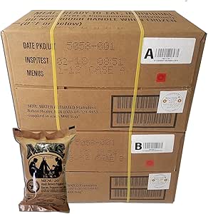Amazon.com : ULTIMATE MRE Case A and Case B Bundle, 24 Meals with 2018 ...