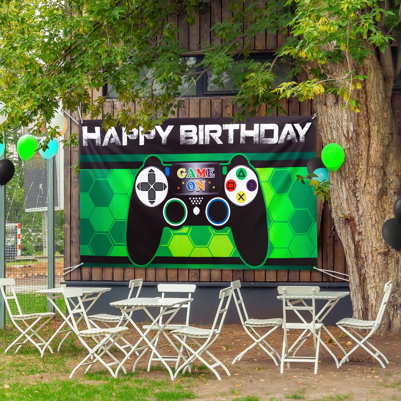 Mua Video Game Birthday Backdrop - Video Game Party Decorations for ...