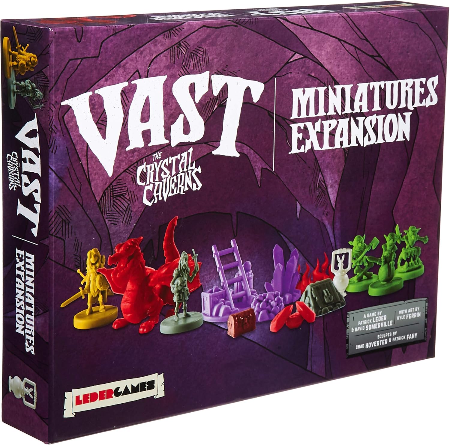Leder Games Vast: Crystal Caverns: Miniatures Boardgame Expansion ...
