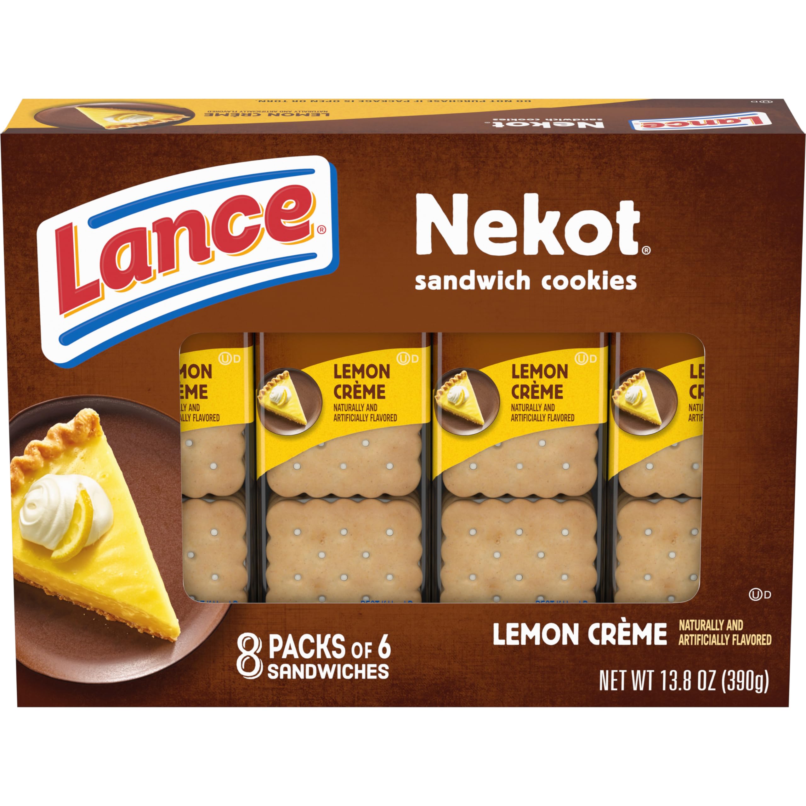 Mua Sandwich Cookies, Nekot Lemon Creme, 8 Individually Wrapped Packs ...