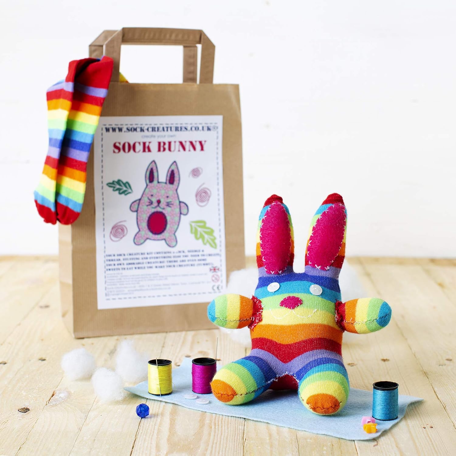Sock Bunny Craft Kit – BigaMart
