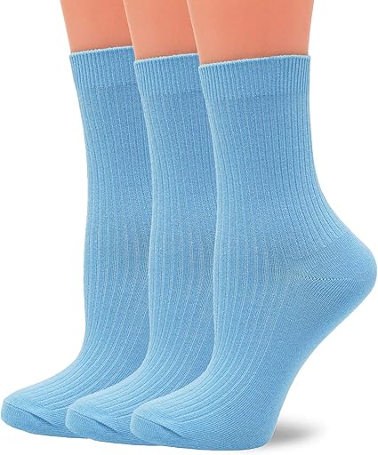 Women's Cotton Casual Socks Comfortable Crew Socks Ankle Socks 3 Pair ...