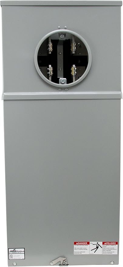 Cooper B-Line 324 N Meter Enclosure, 400A, 4 Jaw, 1PH, 3W, UG, MCC ...