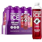 Amazon.com: Sparkling Ice, Kiwi Strawberry Sparkling Water, Zero Sugar Flavored Water, with ...