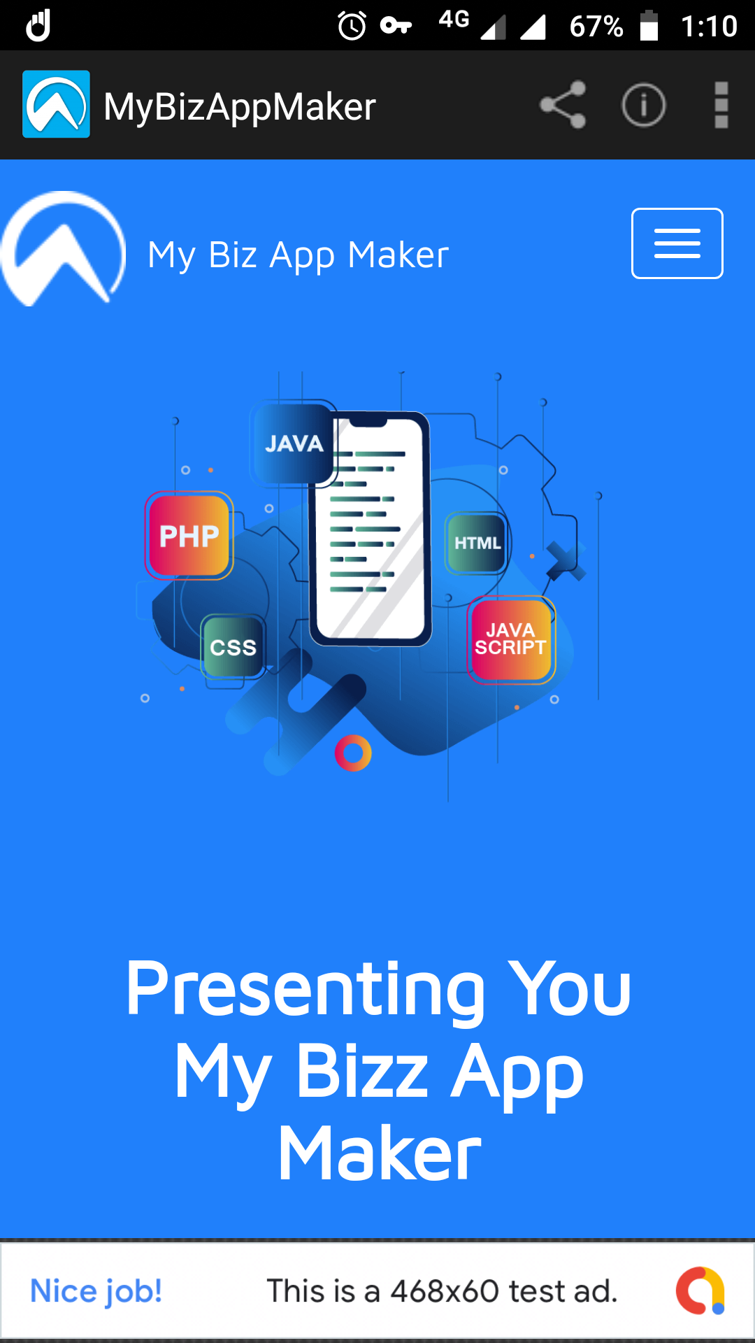 My Bizz App Maker - Best Android App Maker:Amazon.in:Appstore for Android