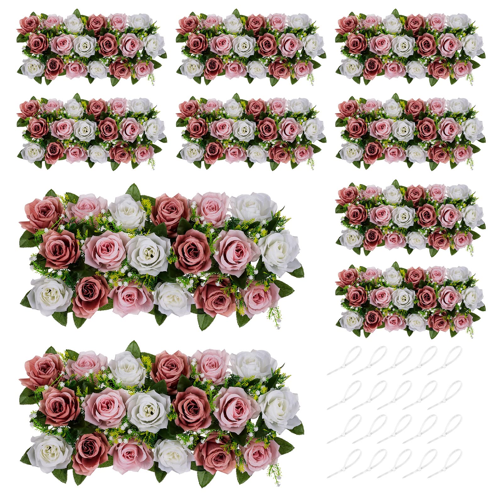 NUPTIO Wedding Floral Centerpieces for Tables - 10 Pcs 19.6in Long ...