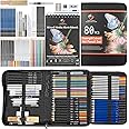 Amazon.com: H & B 80-Pack Colored Sketching Art Pencil Set with 3-Color ...