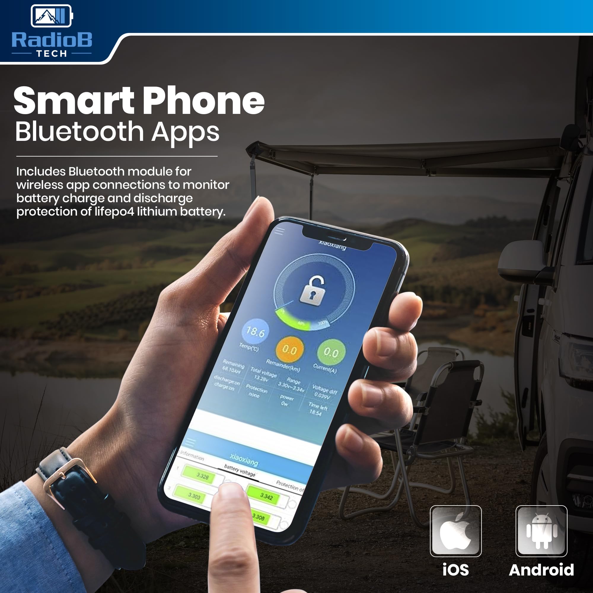 Mua RadioB Tech Smart BMS 4S 12V Lifepo4 Lithium Battery Management PCB ...