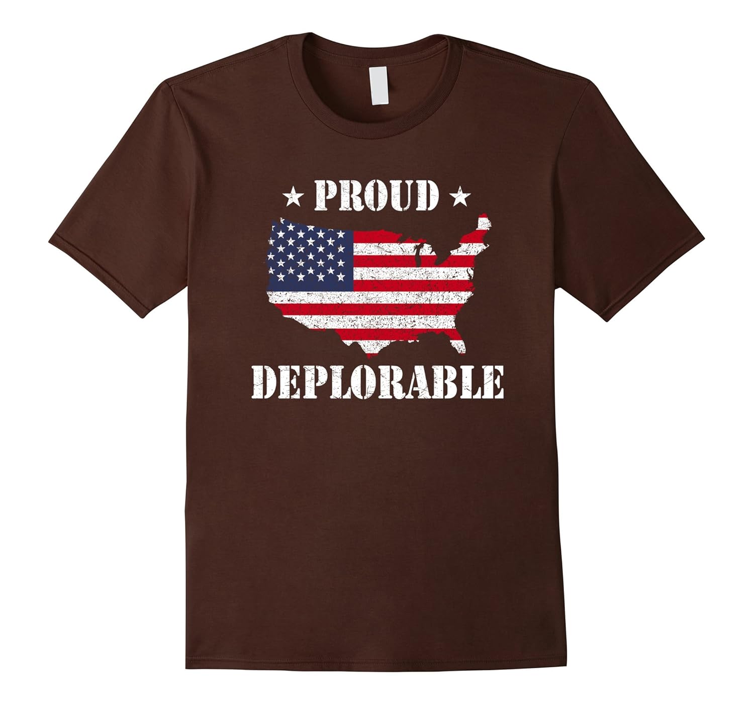 Proud Deplorable with American Flag Patriot T-Shirt-4LVS – 4loveshirt