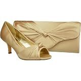 Chic Feet Womens Purple Party Wedding Prom Evening Shoes & Matching Bag ...