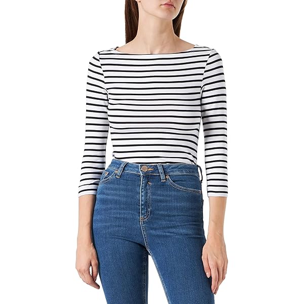 Sanctuary Women's Relaxed Cap Sleeve Tee Cayenne/White Stripe X